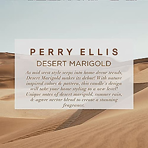 Perry Ellis Candle, Scented Candles, Desert Marigold Soy Candle