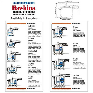 Hawkins B60 Pressure Cooker, 3 L, Silver