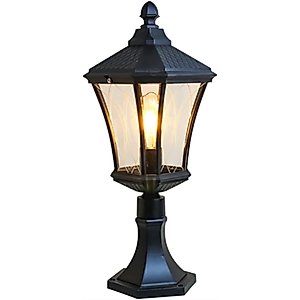 SANBDDLYY E27 Outdoor Post Lights Column Lamps European Vintage Style Outdoor Pillar Lamp Home Decorative Pillar Lights Garden Balcony Decorative Column Lamps