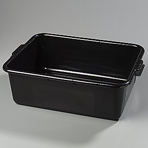 Carlisle FoodService Products 4401103 Comfort Curve Bus Box/Tote Box, 7" Deep, Black
