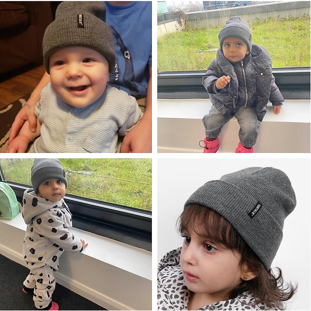 FURTALK Toddler Beanie Baby Boys Girls Beanies Kids Knit Winter Hats for 0-8 Years