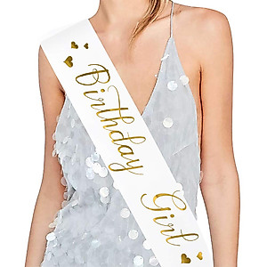 Birthday Girl Sash - Birthday Sash Birthday Party Favors, Supplies and Decorations