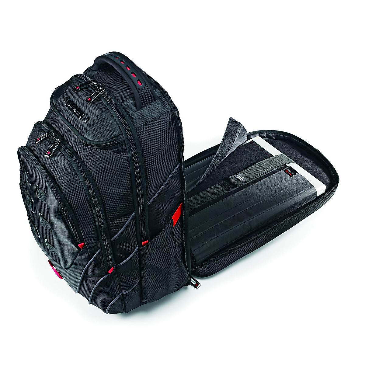 Samsonite Tectonic PFT Laptop Backpack, Black/Red, 17-Inch
