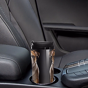 NTVOWPZO Travel Coffee Mug English Bulldog Insulated Travel Mug Stainless Steel Coffee Tumbler Travel Coffee Cup Reusable Coffee Cups with Lids for Hot And Cold Drink