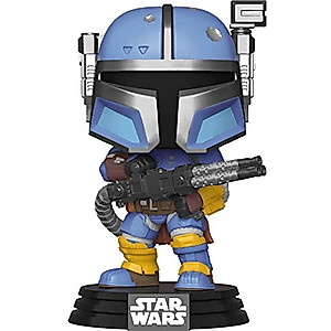 POP Star Wars: The Mandalorian - Heavy Infantry Mandalorian (Paz Vizsla) Funko Vinyl Figure (Bundled with Compatible Box Protector Case)