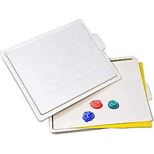 Masterson Sta-Wet Paint Palette with Airtight Lid, Keeps Wet Paint Fresh for Days, Paint Supplies, Paint Tray Palette, Paint Holder, with 30 Acrylic Palette Paper and Number 1 in Service Tissue Pack