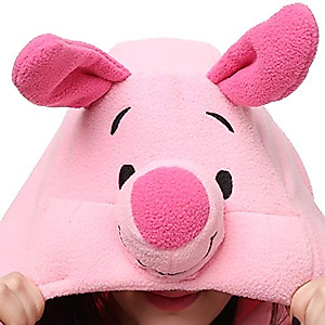 TSMY Christmas Masquerade Piglet Costume Halloween Unisex Adult Onesie Pig Pajama Pink Small