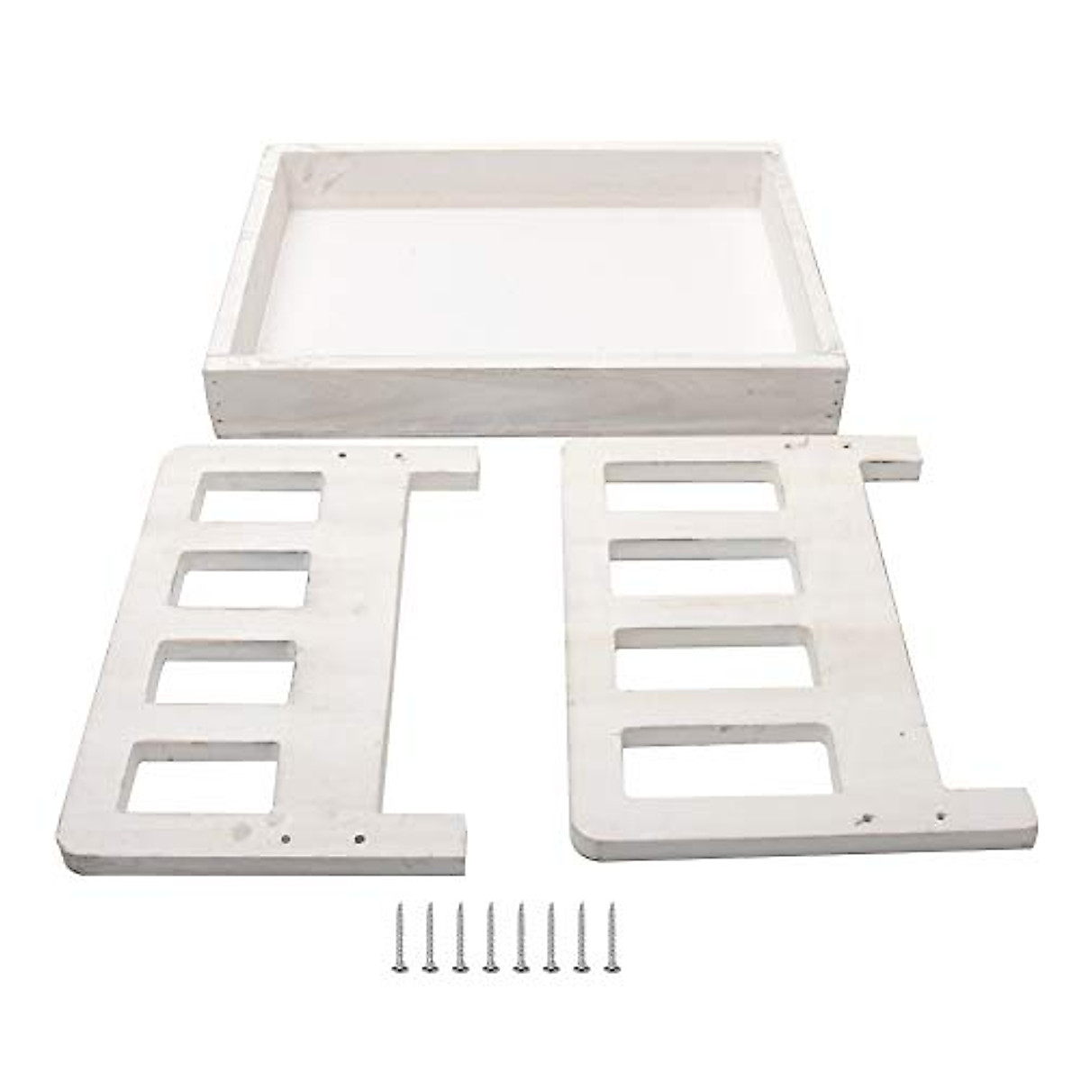 Erthree Baby Photography Bed Baby Photo Props White Wood Doll Bed Detachable Photo Background for Baby Photo Studio