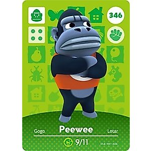 Peewee - Nintendo Animal Crossing Happy Home Designer Series 4 Amiibo Card - 346