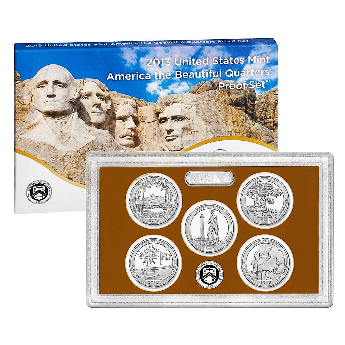 2013 America The Beautiful 2013 S Proof Set ATB Quarters Proof Set Complete Very Good