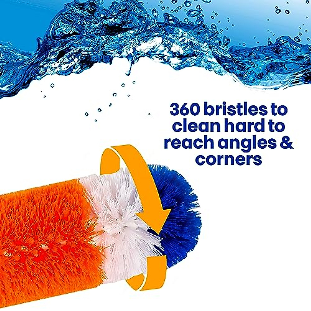 Blue Torrent Brush (18 Inches, Orange/White/Blue)