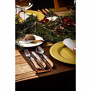 Laguiole Style de Vie Butter knives Luxury Line, set of 4, olive wood