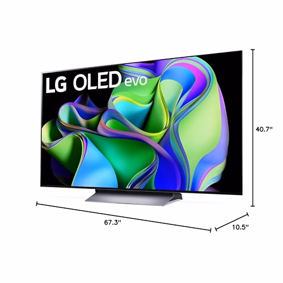 LG OLED77C3PUA 77 Inch OLED evo 4K UHD Smart TV with Dolby Atmos with a SC9 3.1.3ch Soundbar and Wireless Subwoofer with Dolby Atmos (2023)