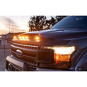 Auto Ventshade [AVS] Aeroskin Lightshield Hood Protector | Fits 2015 - 2020 Ford F-150 (Excludes Raptor) - Black | 753096