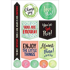Essential Weekly Planner Stickers - She Believed She Could (Set of 160 Stickers)