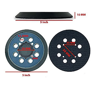 HVAKHVA 2 PCS Replacement Sanding Pads for Dewalt, Orbital Sander Backing Pad Applied to DWE6421 /6421-B2 /6421-B3 /6421-BR/ 6421K/6423K
