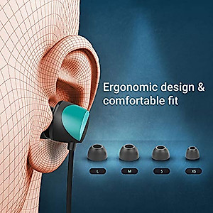 Asseso HP1 Gaming in-Ear Earbuds; Hi-Resolution Audiophile Headphones with Powerful Bass and Improved Noise Isolation; Comfortable for Workout, Running and Great for Gaming (Blue)