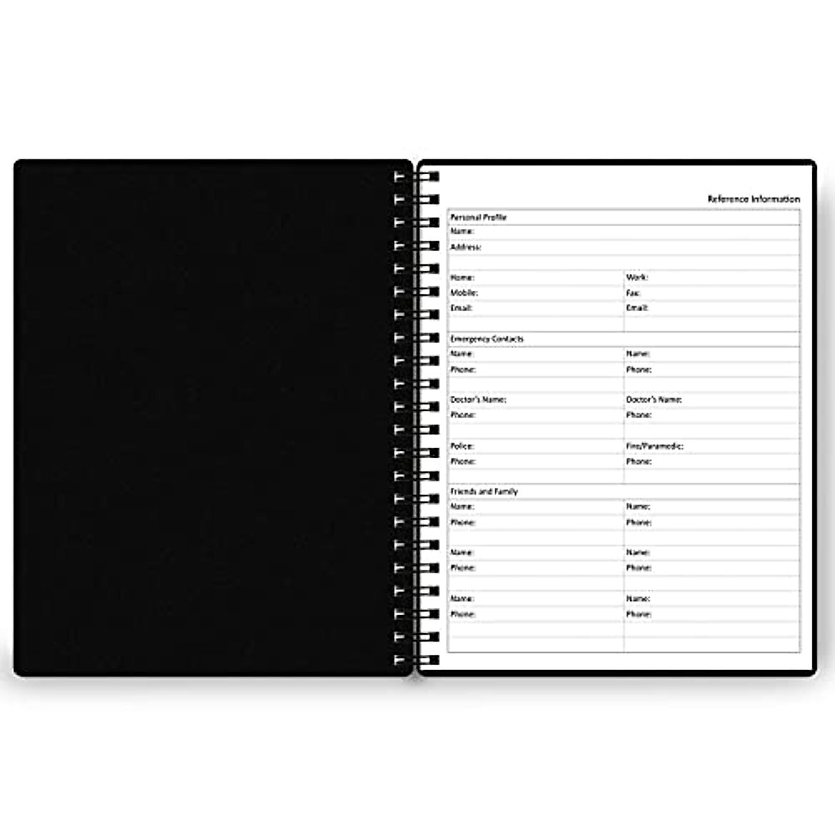 Undated Daily Planner - Undated Planner with Hourly Schedules, Action Items and Follow-up, A4 Daily Organizer Notebook to Increase Productivity, Appointment Book for Time Management, 8.5 × 11 Inch