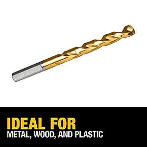 DEWALT DW1320 5/16-Inch Titanium Nitride Split Point Twist Drill Bit