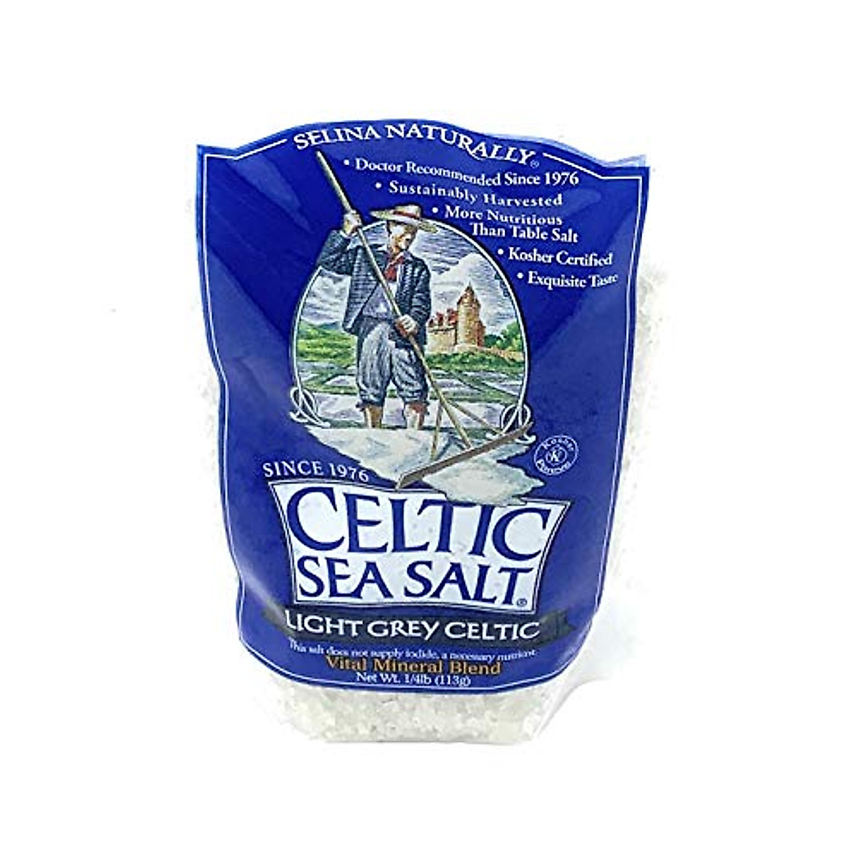 Celtic Sea Salt Light Grey Coarse Salt, 1/4 Pound, 4 Oz