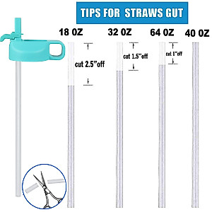 Straw Lid for 12 32 40 64 oz Wide Mouth Water Bottle, Lids Compatible with Hydro Flask Sports Water Bottle Straw Lid Top Straw Cap-Dust Cover Design