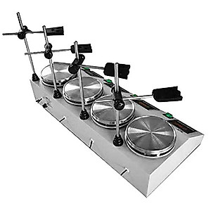 Digital Magnetic Stirrer with Hotplate 0~2400 RPM Mixer Plate Magnetic Lab Stirrer Mixer with Stirring Bar (4 Unit Plate)