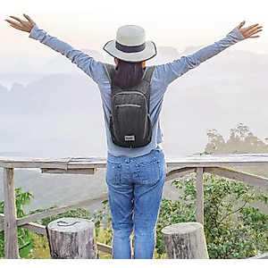 G4Free 10L Hiking Backpack Lightweight Packable Hiking Daypack Small Travel Outdoor Foldable Shoulder Bag(Black)