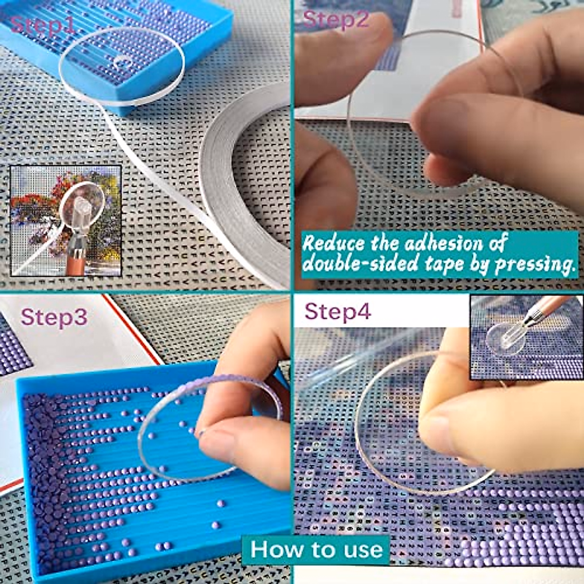 Diamond Painting Wheel Tools with Groove,New Type of Gem Art Pen,Accessories That can Make Jewel Art Faster and neater,Both Square and Round Drills are Suitable,Dimond Art Supplies Kits. … (Gold)