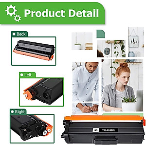 A Aztech Compatible TN433 Toner Cartridge Replacement for Brother TN433 TN-433 TN433BK TN431 MFC-L8900CDW HL-L8360CDW HL-L8260CDW MFC-L8610CDW HL-L8360CDWT Printer (Black Cyan Yellow Magenta 4-Pack)