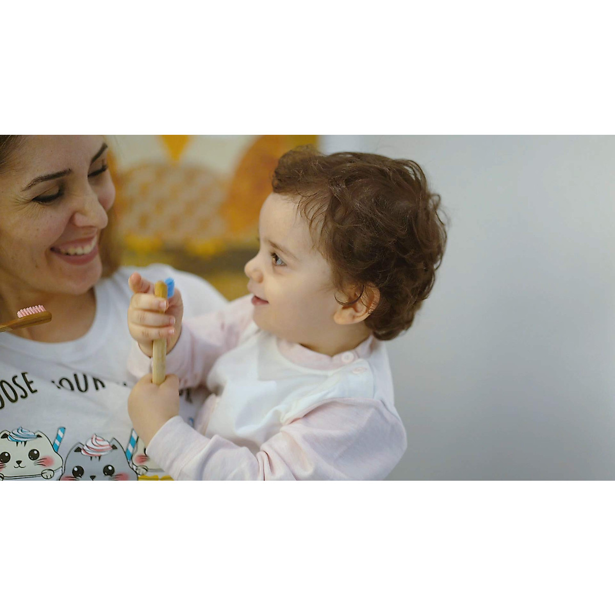 GoWoo 100% Natural Bamboo Toothbrush Soft - Organic Eco Friendly Toothbrushes with Soft Nylon Bristles, BPA-Free, Biodegradable, Dental Care Set for Men and Women, Pack of 4 (Soft)