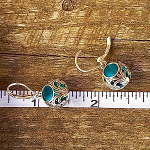 Handmade Recycled Vintage Mason Jar and Sterling Silver Vintage Lace Lever Back Earrings