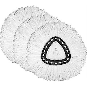 3 Pack Mop Replacement Heads for O-Ceda EasyWrin Spin Mop, Microfiber Spin Mop Refills, Easy Cleaning Mop Head Replacement