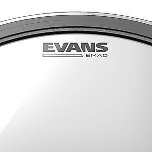 Evans EMAD System Pack, 22” (2pc) – Includes Batter Bass Drumhead and Resonant Drumhead -Externally Mounted Adjustable Damping System Allows Player to Adjust Attack and Focus Without Removing Drumhead