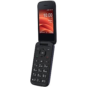 Boost Mobile TCL Flip 4G LTE FlipPhone, Black - Prepaid Phone - Carrier Locked to