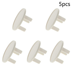 Fielect Outlet Plugs Covers Childproof Outlet Covers Protectors Electric Socket Cover Electrical Protector White 5Pcs