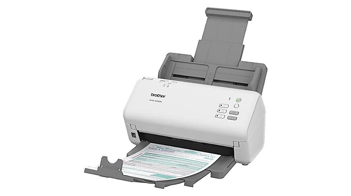 Brothers ADS-4300N Desktop Scanner - Fast, Secure, Multi-Destination
