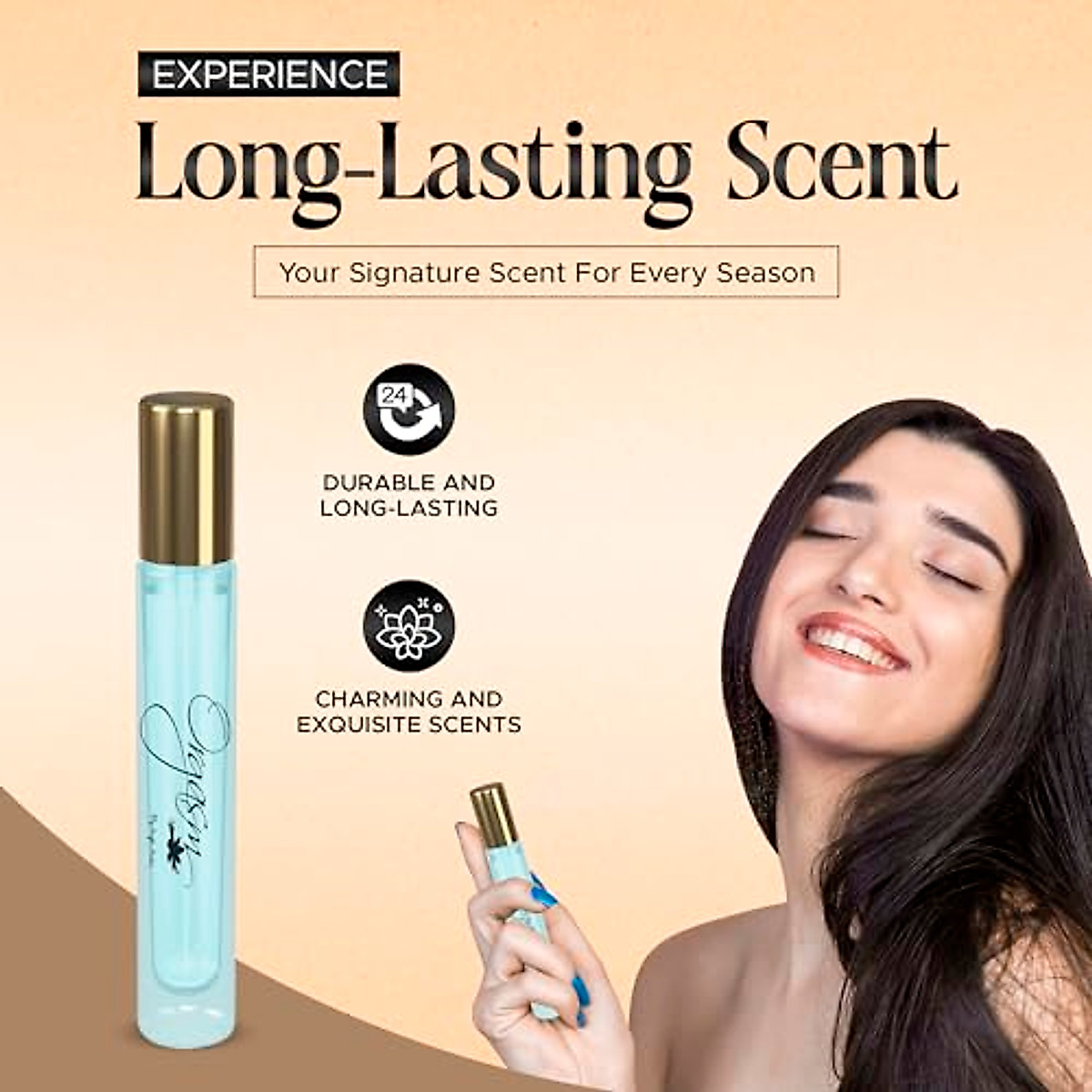 Orgasm Pheromone Perfume Spray for Women – Travel-Size 15 fl oz, Long-Lasting Seductive Scent with Vanilla, Amber, and Coconut Notes, TSA-Approved, Elegant Packaging