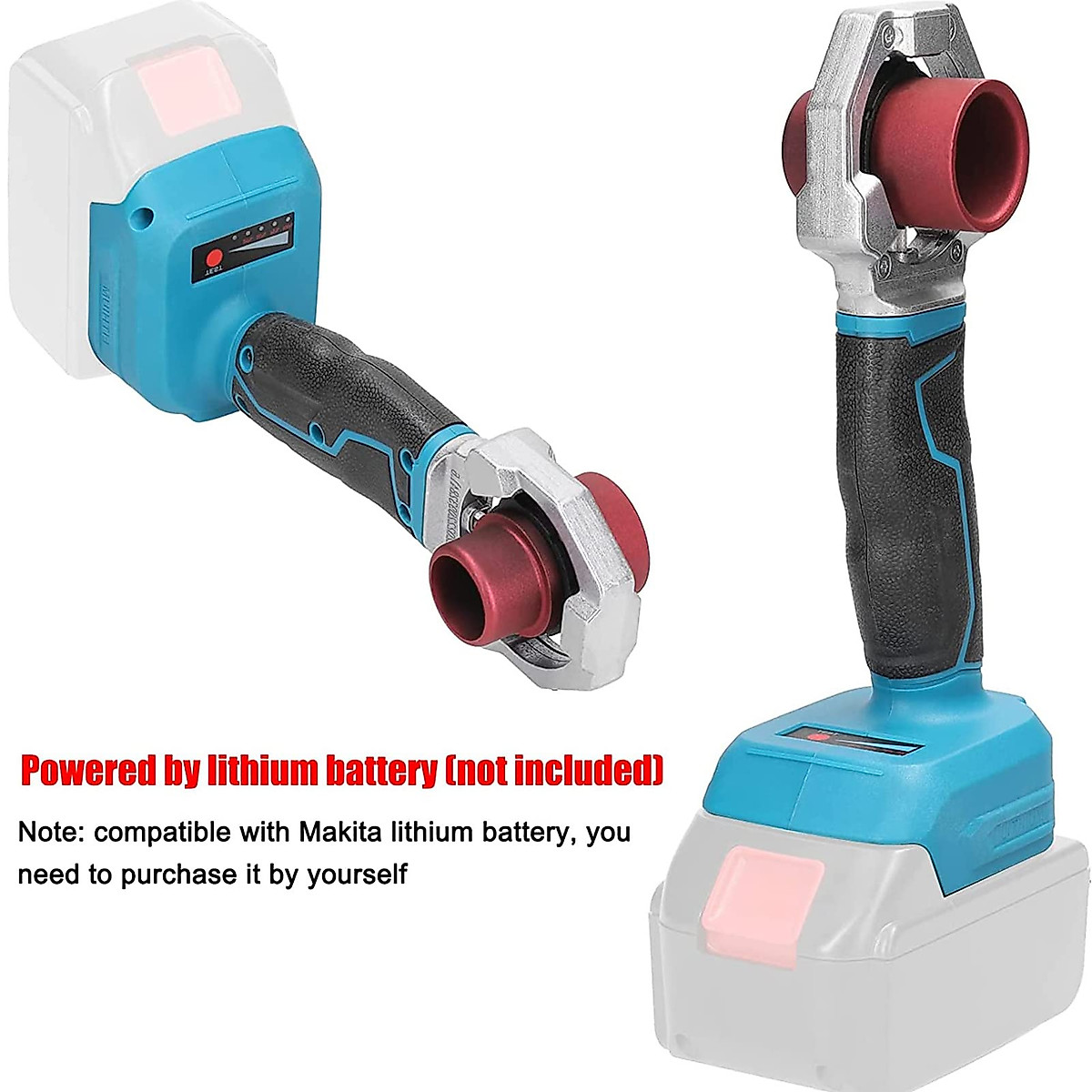 Plastic Water Pipe Welder, Cordless Handheld Socket Fusions Welder Kit, Rechargeable PPR Pipe Welding Machine with 6 Die Heads for PPR PE PB HDPE Pipe (340℃ Constant Temperature)