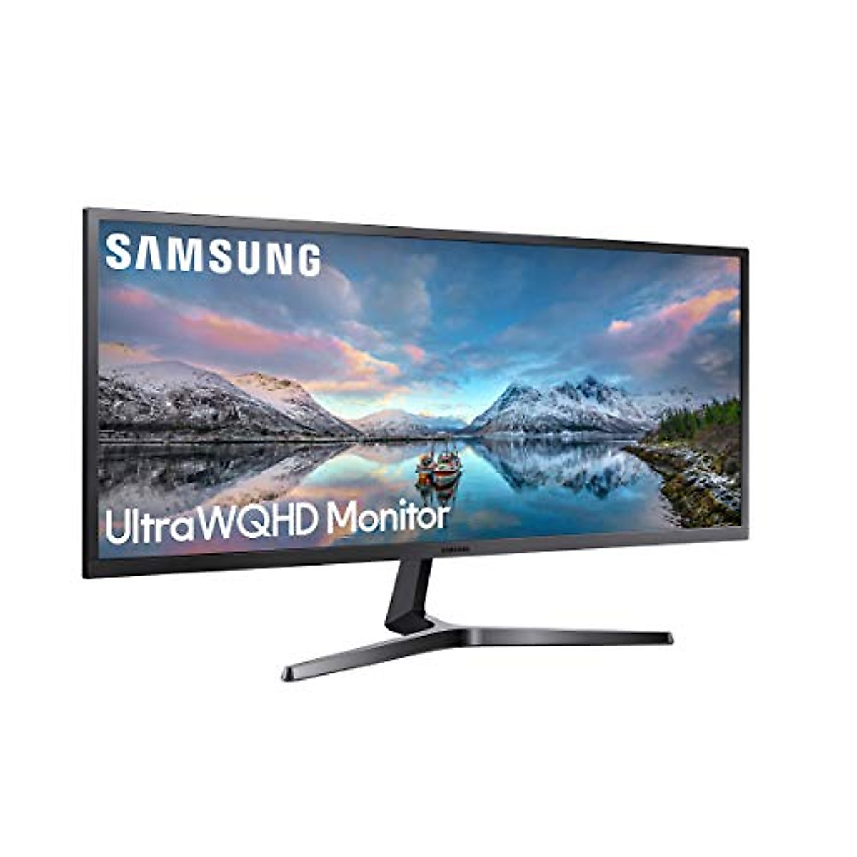 SAMSUNG 34-Inch SJ55W Ultrawide Gaming Monitor (LS34J550WQNXZA) – 75Hz Refresh, WQHD Computer Monitor, 3440 x 1440p Resolution, 4ms Response, FreeSync, Split Screen, HDMI, Black