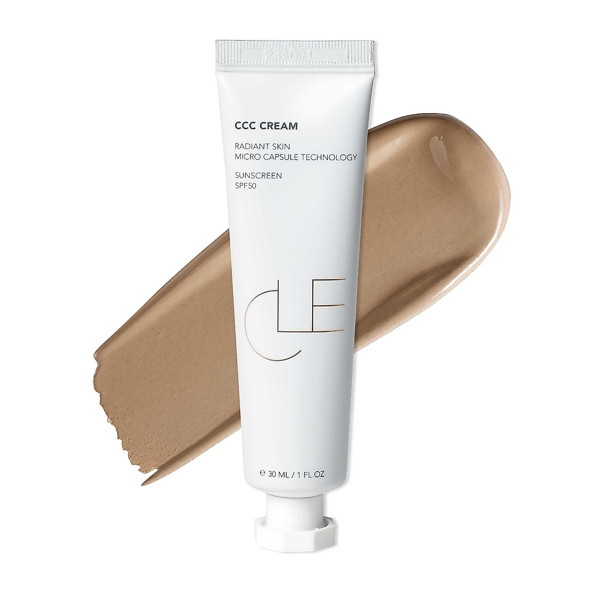 CLE Cosmetics CCC Cream (Warm Medium Light 203 / SPF 50) - Color Correcting CC Cream with Sunscreen - Lightweight, Hydrating, Light to Medium Coverage Foundation - BB & CC Cream Hybrid - 1 fl oz