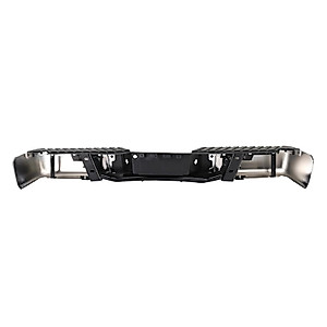MBI AUTO - Steel Chrome, Complete Rear Bumper Assembly for 2009-2014 Ford F150 Without Park Assist, FO1103160