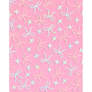 xo, Fetti Bow Confetti - 200 pc | Bachelorette Party Pink and Iridescent, Engagement Party Decoration, Tying the Knot Table Decor, Bride To Be Coquette Ribbon Bridal Shower Supplies