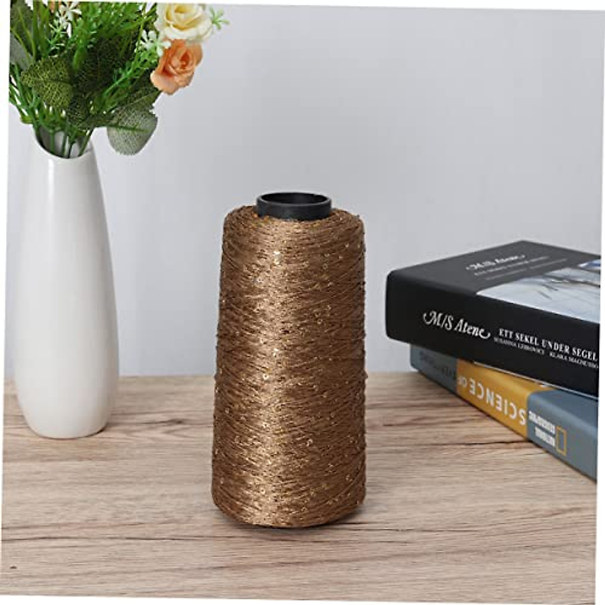 VILLCASE skeins Yarn Glitter Knitting Yarn Cotton Rope Cotton Yarn Cone Knitting Yarn Balls Yarn Bonbons Craft Cotton Yarn Sequin Yarn dishcloths Yarn Cotton Twine Crochet Cotton Thread