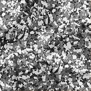 Fabbay 9 Kg/ 20 lb Decorative Color Chips Garage Floor Epoxy Kit Blend Paint Flakes Concrete Floor Coatings for Garage Floor Paint Interior Exterior Walls Floors(Black White Gray)