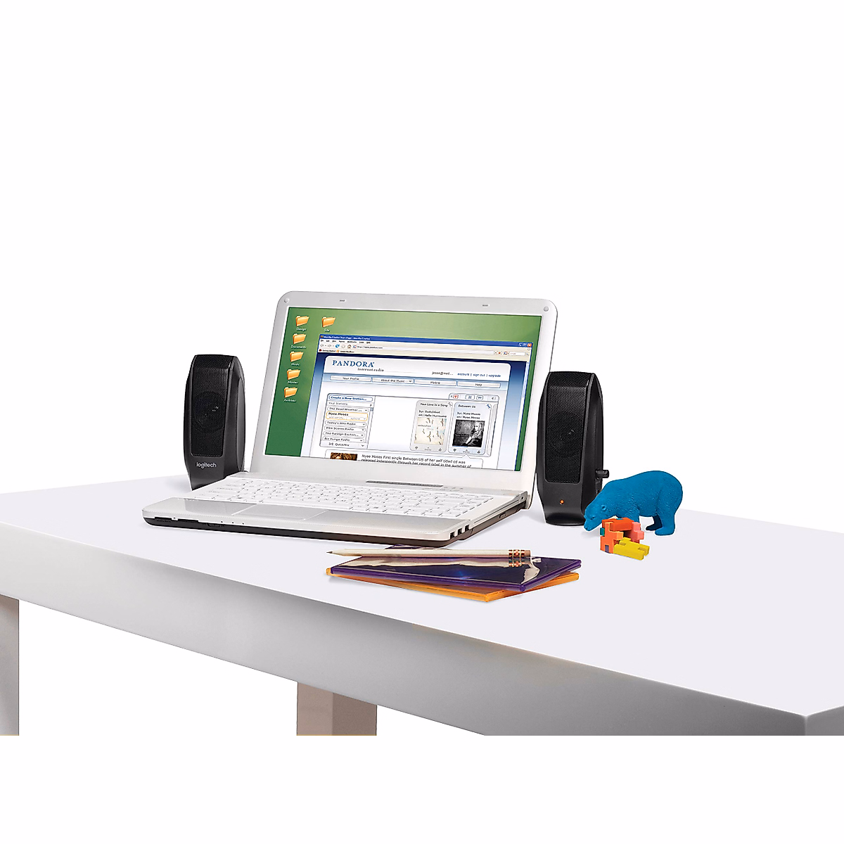 Logitech S120 2.0 Stereo Speakers, Black