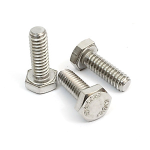 Bolt Dropper 1/4" x 3/4" Stainless Steel Hex Bolts, (100pcs), 18-8 (304) S/S, by Bolt Dropper.