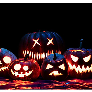 Pumpkin Carving Kit Halloween, 8 PCS Professional Heavy Duty Pumpkin Carving Tools with 4 Pumpkin Carving Stencils,Stainless Steel Pumpkin Carving Tools for Halloween Decoration with Thick Handbag