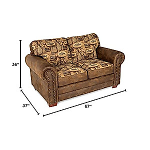 American Furniture Classics Model River Bend loveseat, Brown