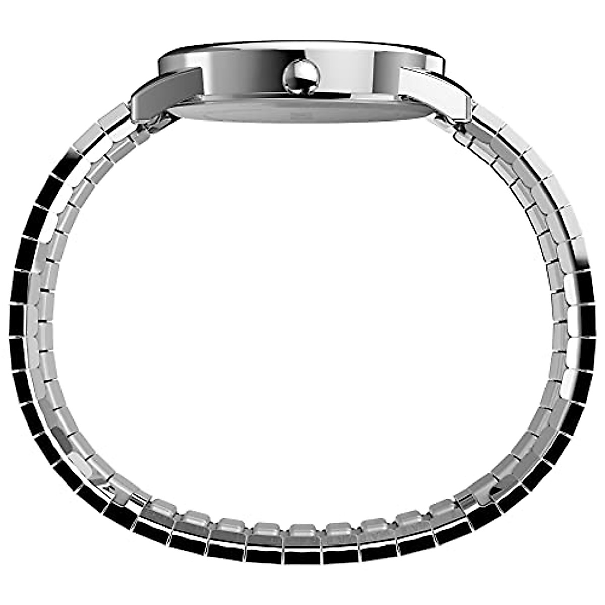 Timex Men's Easy Reader 35mm Perfect Fit Watch – Silver-Tone Case Blue Dial with Silver-Tone Expansion Band