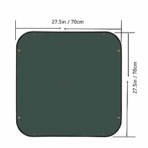 MIZORLIE 27.5"x27.5" Plant Repotting Mat Foldable Gardening Mat, Waterproof Garden Mat, Garden Kneelers Work Cloth, Waterproof Thicken PE Mat, Anti Dirty Tarp